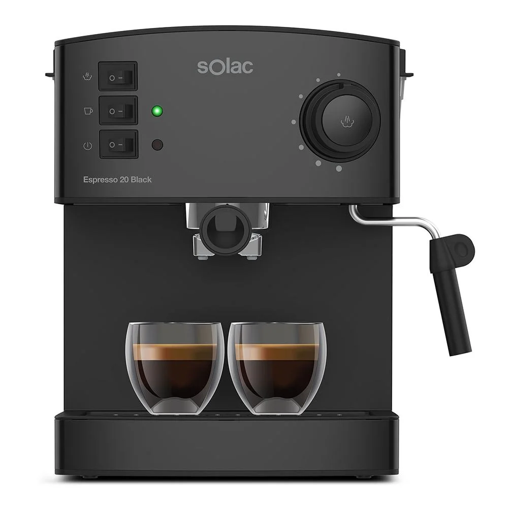 Кофемашина рожковая Solac Espresso 20 Bar Black черная в Москве, купить ...